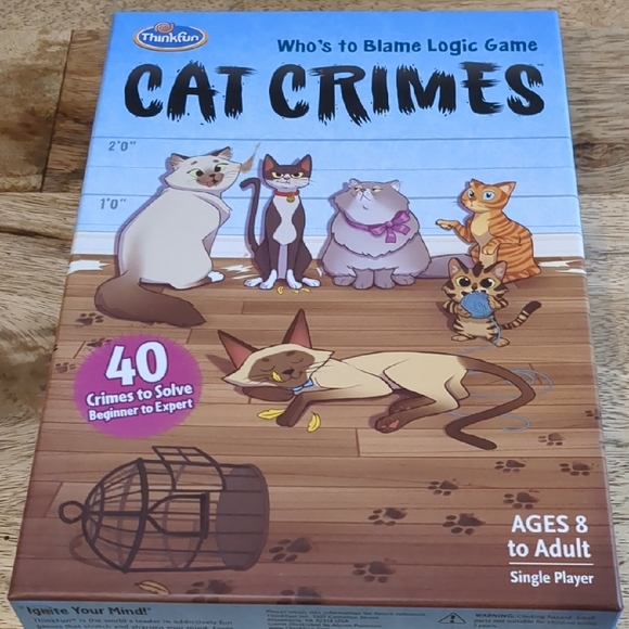Think! | Games | Cat Crimes 4 Crimes To Solve Complete | Poshmark